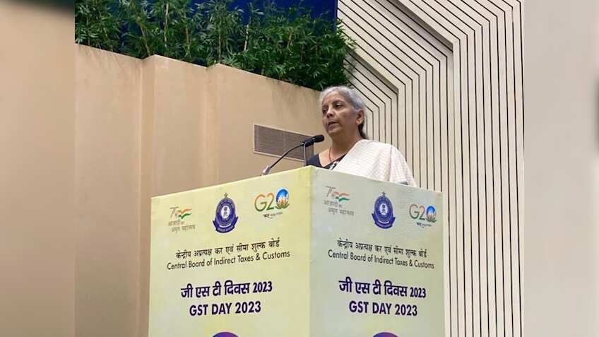 GST Day 2023: Finance Minister ने GST के गिनाए फायदे, कहा- टैक्स घटाकर ...