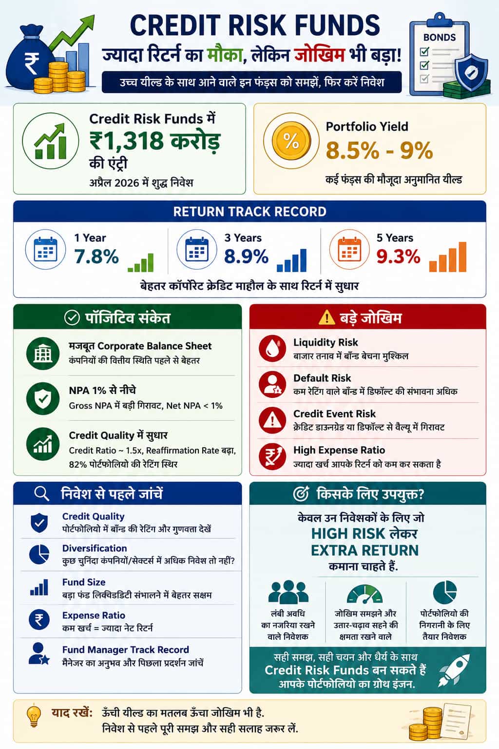 ज्यादा रिटर्न का लालच या बड़ा जोखिम? Credit Risk Funds में निवेश से ...