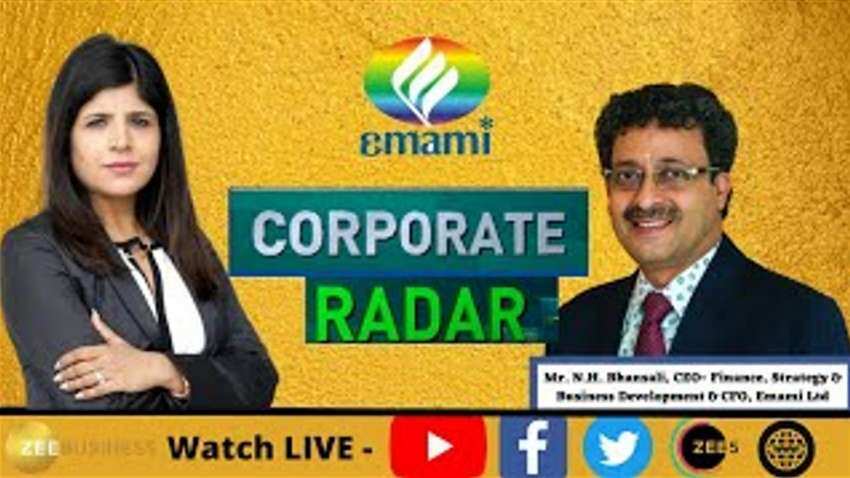 Corporate Radar: ज़ी बिज़नेस के साथ खास बातचीत में Emami के CEO-फाइनेंस ...