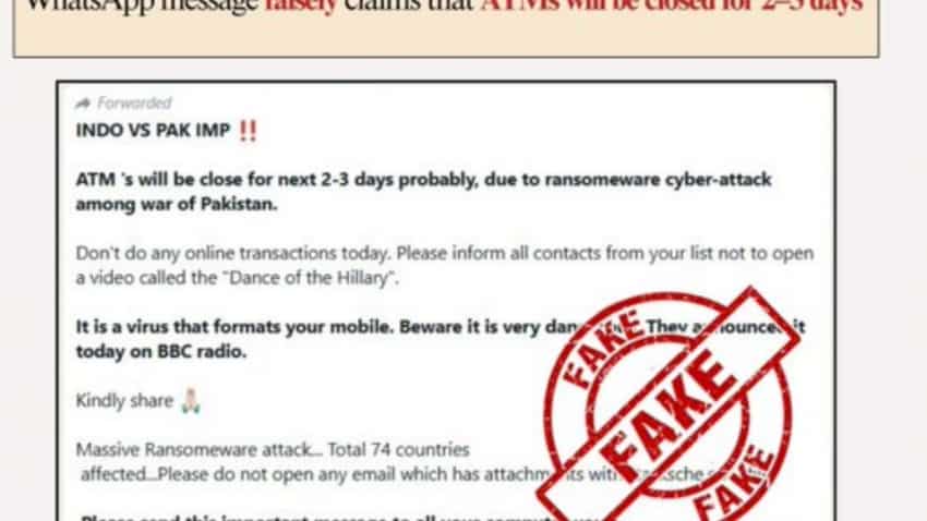 क्या 2-3 दिन नहीं निकाल पाएंगे ATM से पैसा? जानिए क्या है इस वायरल मैसेज की सच्चाई | Zee ...