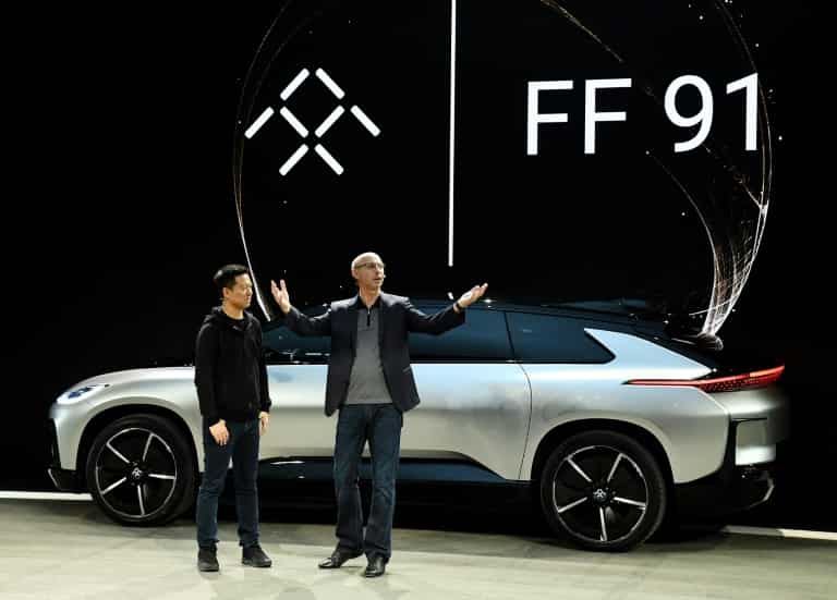 Electric car start-up Faraday Future unveils first production car