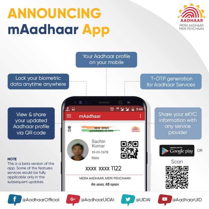 UIDAI launches mobile app "mAadhaar"; 5 key features explained | Zee ...