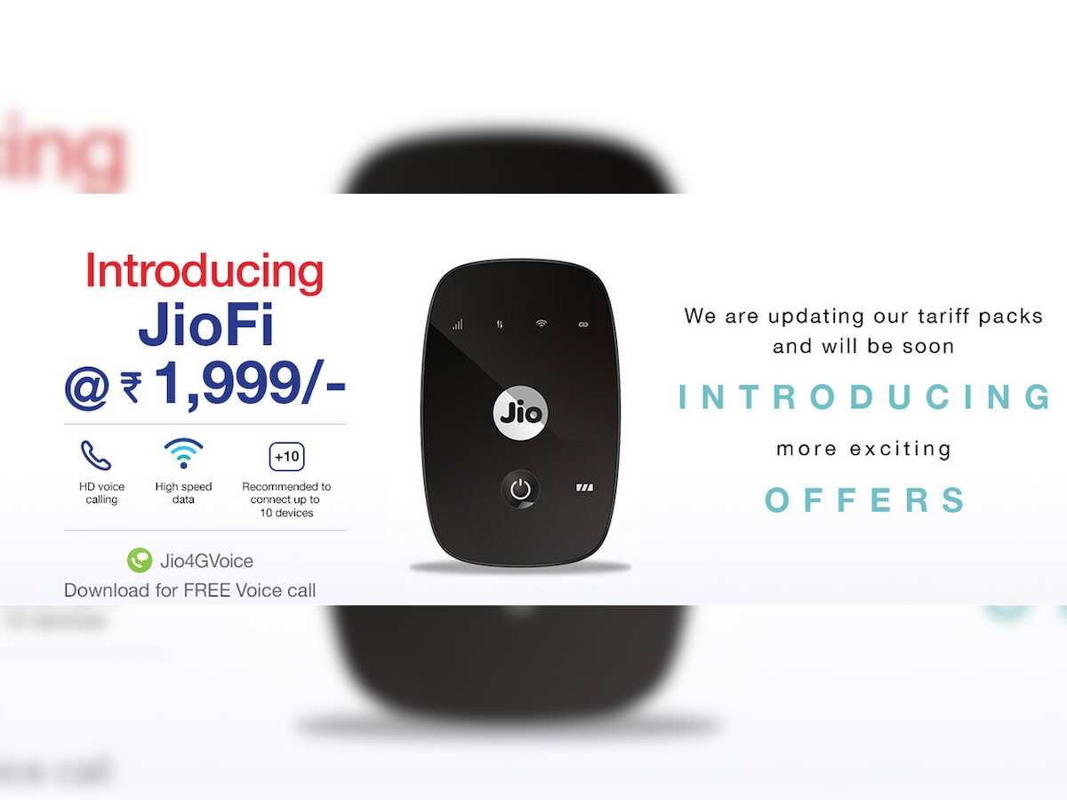 Popularity of Mi-Fi 4G data cards in rural towns pushes Reliance Jio's ...