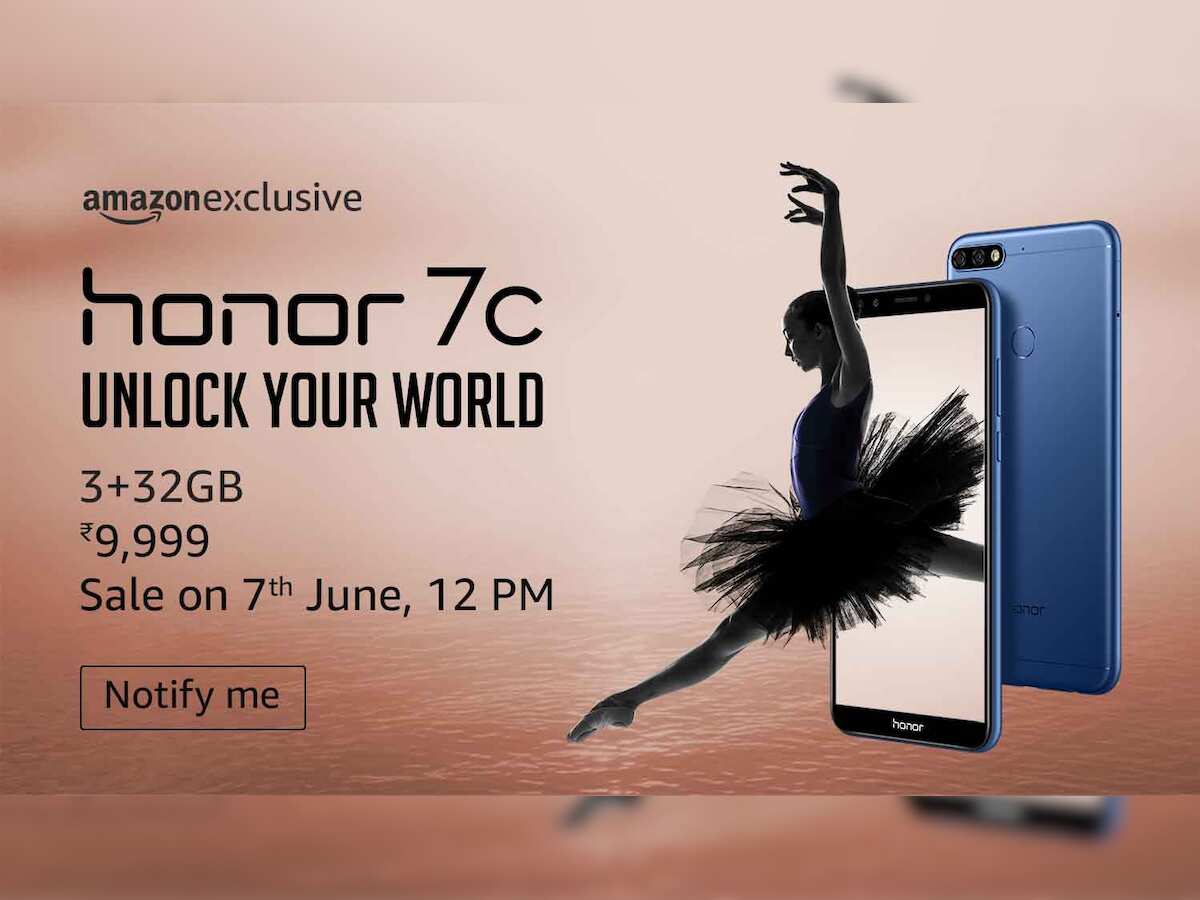 Honor 7C sale to begin on June 07 exclusively on Amazon; RJio gives Rs ...