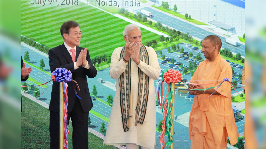 PM Modi inaugurates world's largest mobile factory in Noida jointly ...