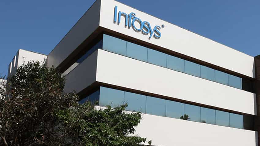 Infosys shares gain over 3% on partnering with Google Cloud | Zee Business