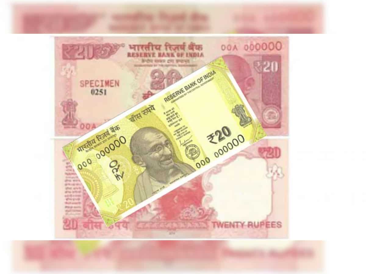 Rs 20 new note coming in Greenish Yellow colour with Ellora Caves as ...