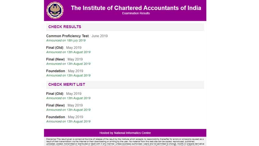 ICAI CA Intermediate Result May 2019 out soon at icai.nic.in, icaiexam ...