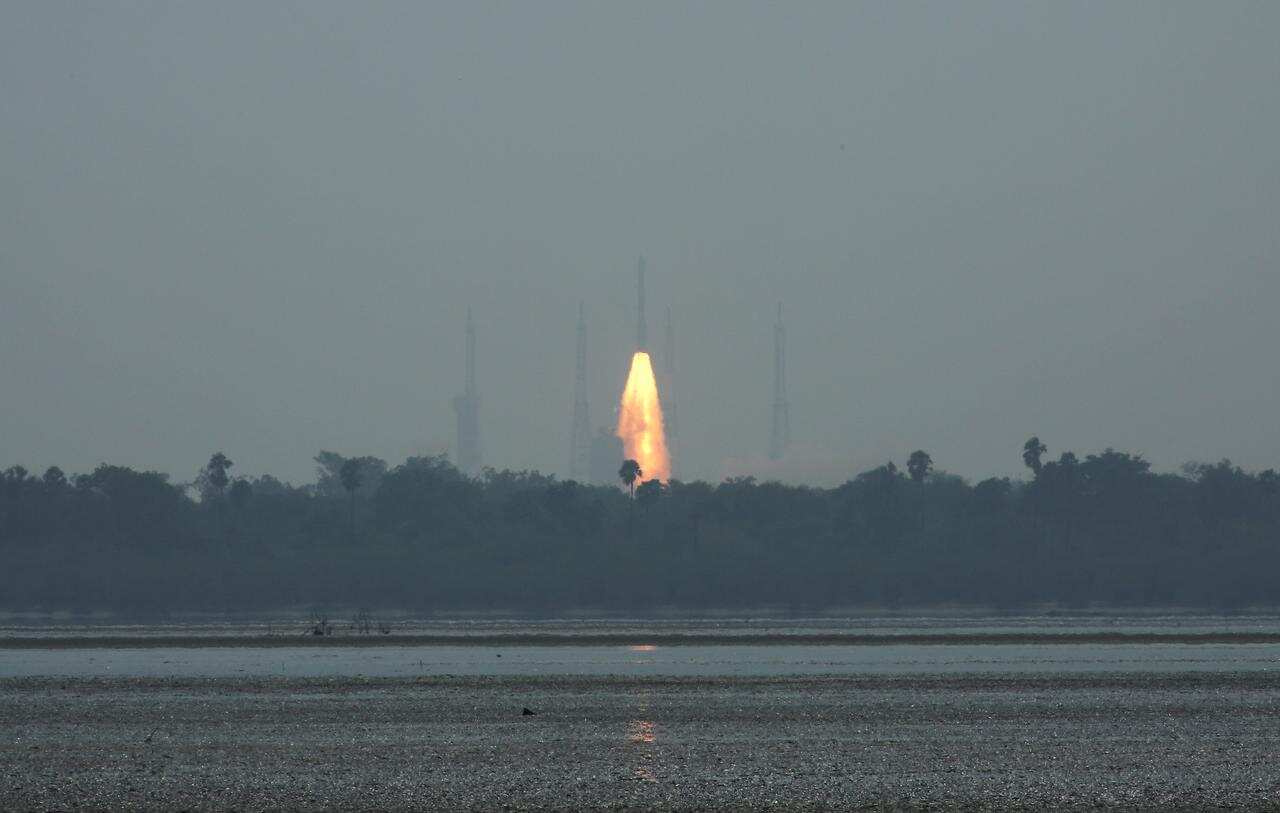 Pslv Rocket Lifts Off With Surveillance Satellite Risat 2br1 9 Foreign