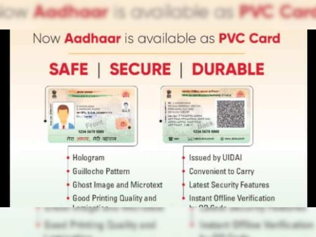 EXPLAINED: New Aadhaar PVC Card from UIDAI – Security features, fee, status tracking, other ...