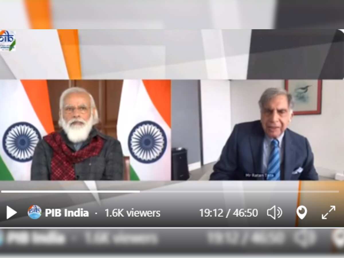 PM Modi presents award to Ratan Tata, hails group for role in ...