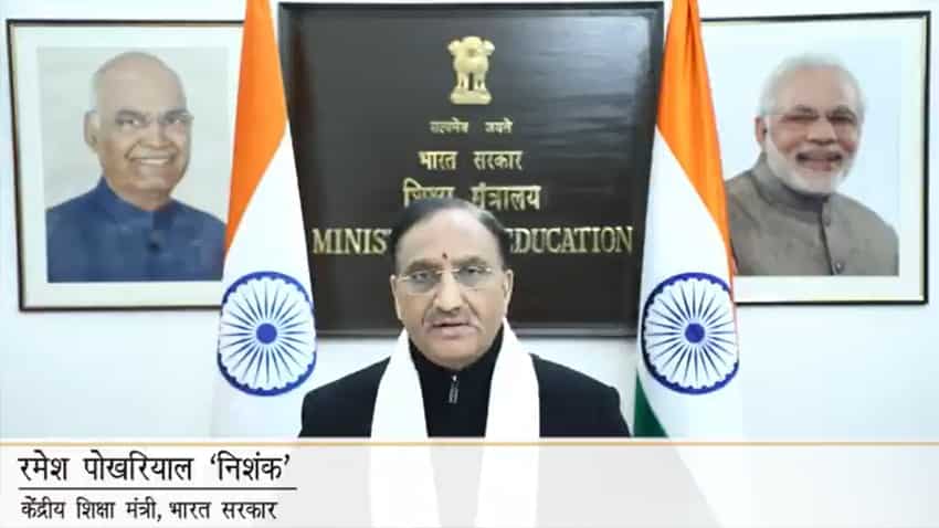 LIVE: WATCH Education Minister Ramesh Pokhriyal Nishank address HERE ...