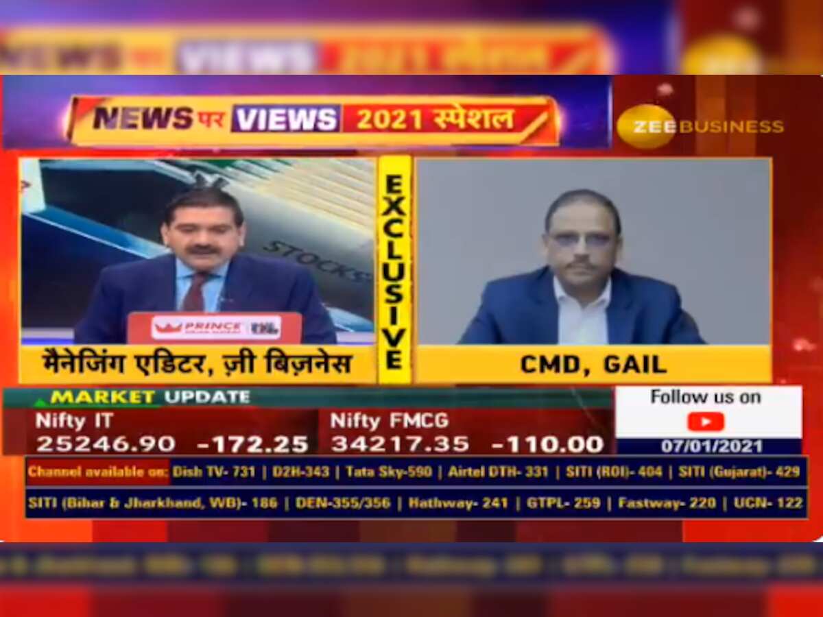 GAIL CMD Manoj Jain speaks to Anil Singhvi, says plan to earn revenue ...