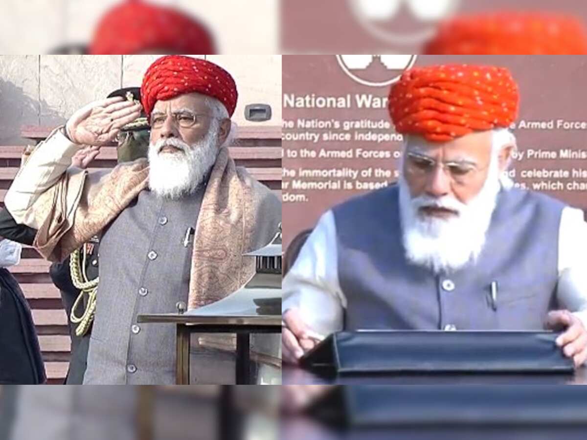 Amazing paghdi! PM Narendra Modi's turban pics go viral! Know story ...