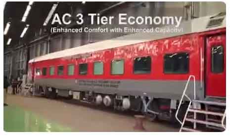 New Railways coach: WATCH! 160-km per hour, 86 seats, cheaper AC ...