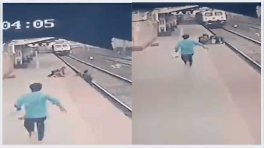 WATCH: Mumbai pointsman saves child from being run over by train ...