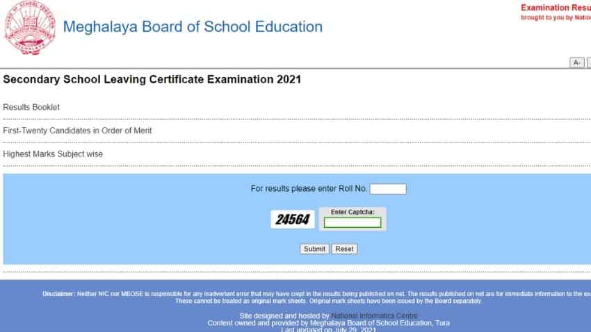 Meghalaya MBOSE SSLC results 2021 DECLARED, see WHERE and HOW to CHECK ...
