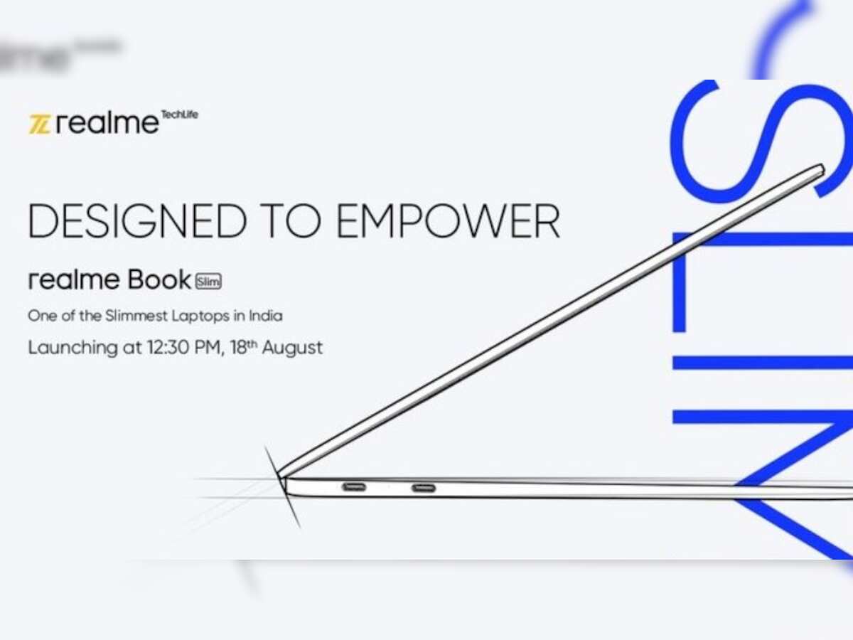 CONFIRMED! Realme Book Slim Laptop India LAUNCH set for August 18: Here ...