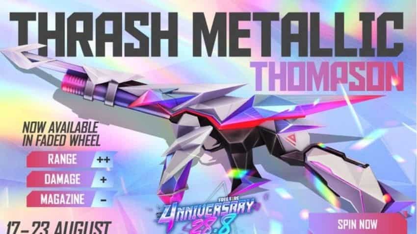 Garena Free Fire latest update: Check how to get Thrash Metallic ...