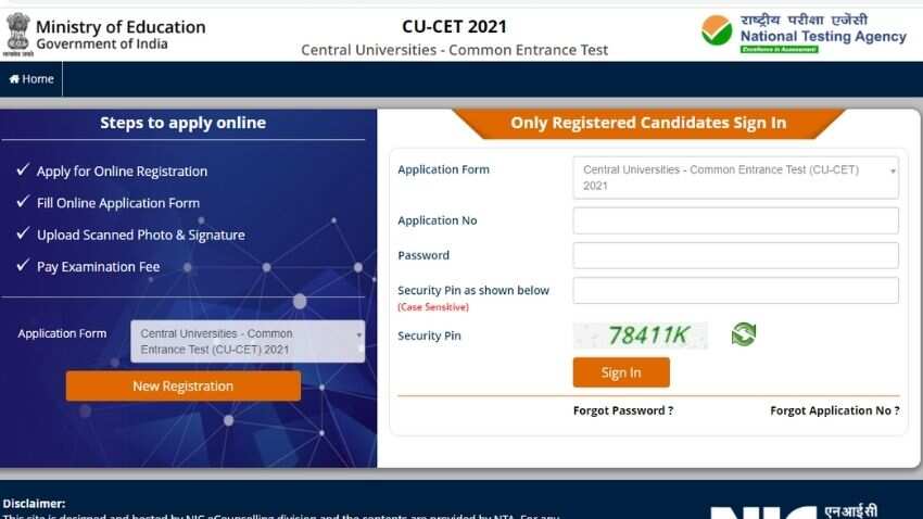 CUCET 2021: Registration process OPEN now, check HOW to APPLY ...