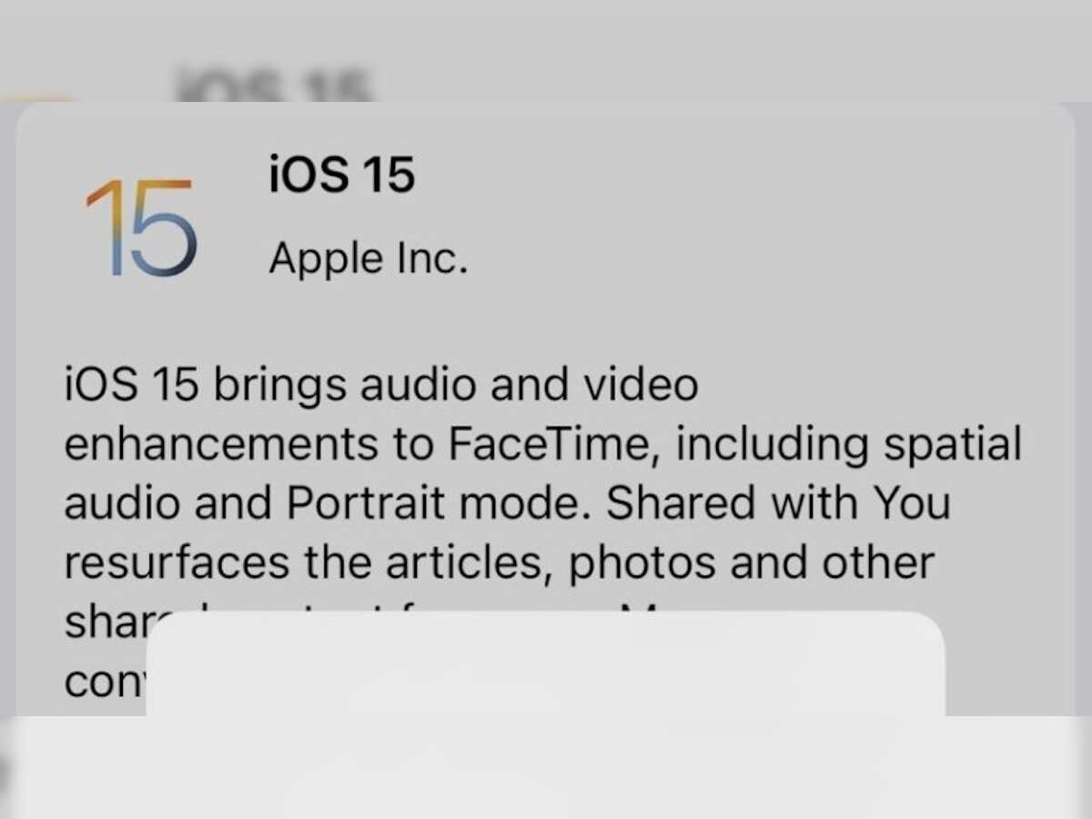 Apple iOS 15 update: Check how to download, compatible iPhones, new ...