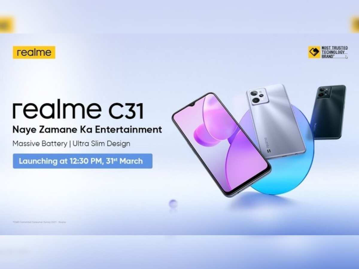 Realme C31 set to launch in India on March 31; know all details here!