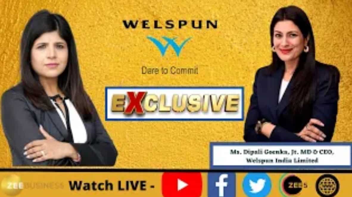 Welspun India Joint MD & CEO Dipali Goenka in conversation with Zee ...