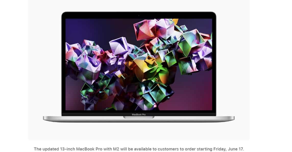 Apple 13-inch MacBook Pro with M2 pre-order to start from June 17 in ...