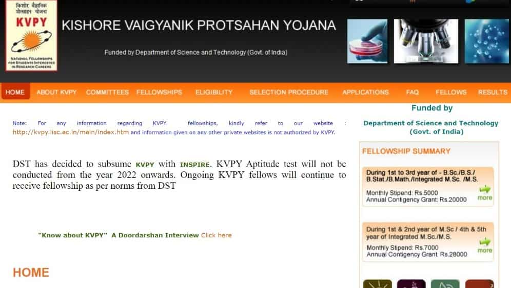 KVPY Exam abolished, to be subsumed with INSPIRE; What candidates ...
