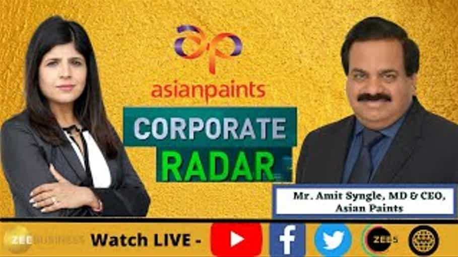 Corporate Radar: Asian Paints, MD & CEO, Amit Syngle In Conversation ...