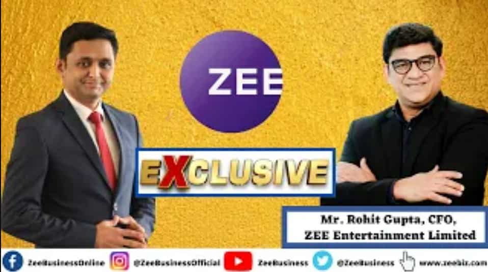 ZEE Entertainment Limited, CFO, Rohit Gupta In Talk With Zee Business ...