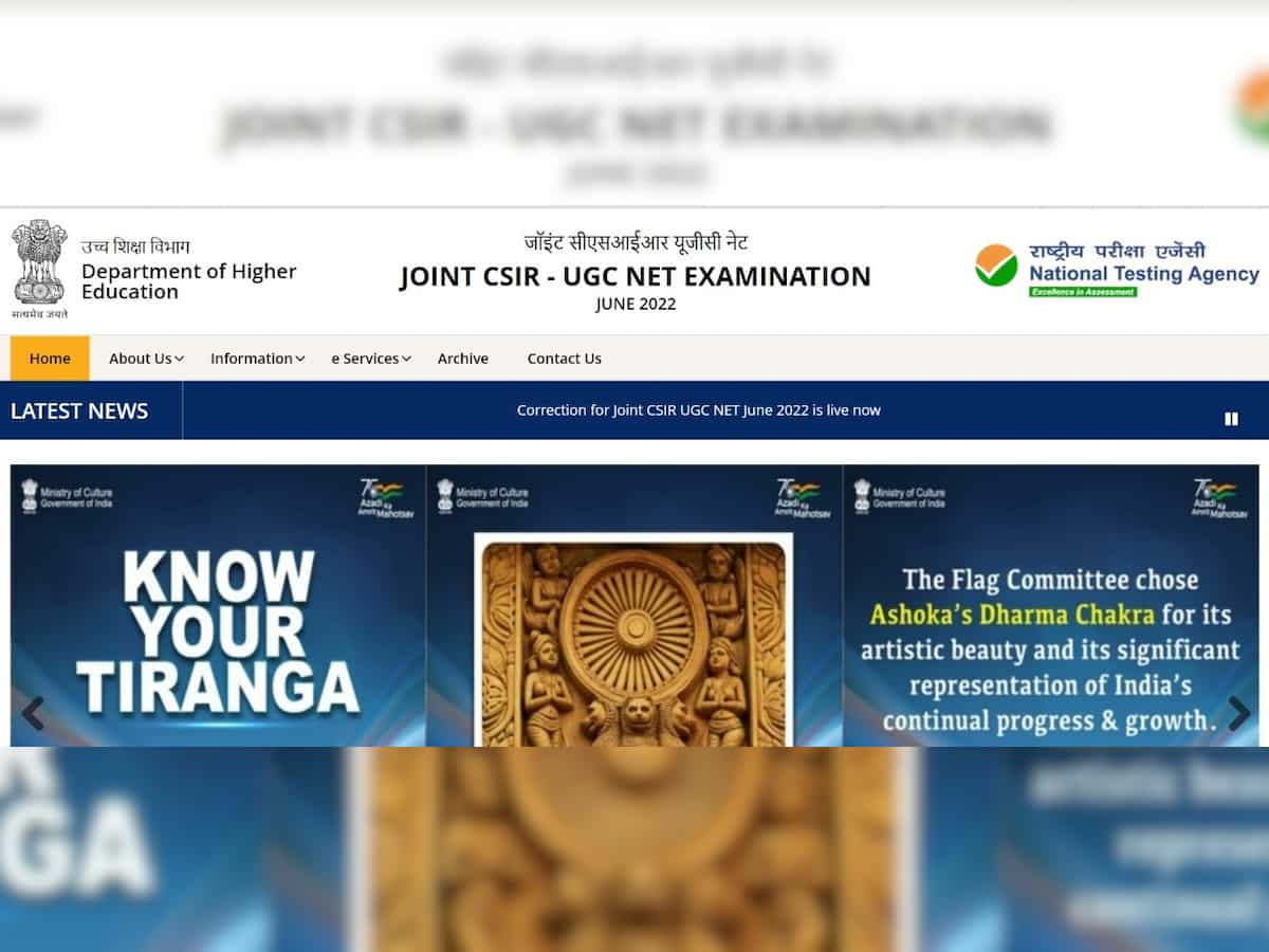 CSIR UGC NET 2022 correction window opens on csirnet.nta.nic.in; Steps to apply online and last ...