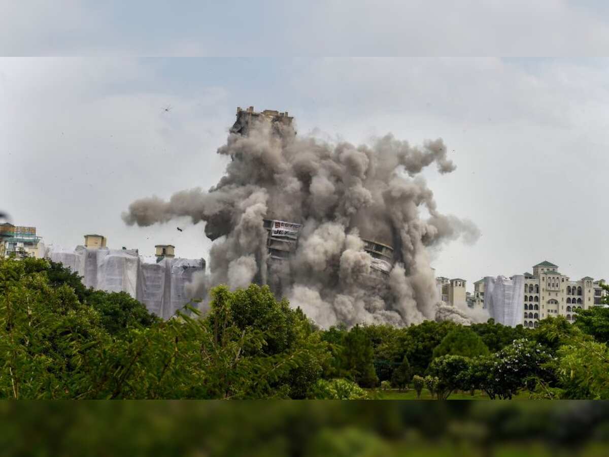 Noida Supertech Twin Towers Demolished: Over 100-metre-tall structures ...