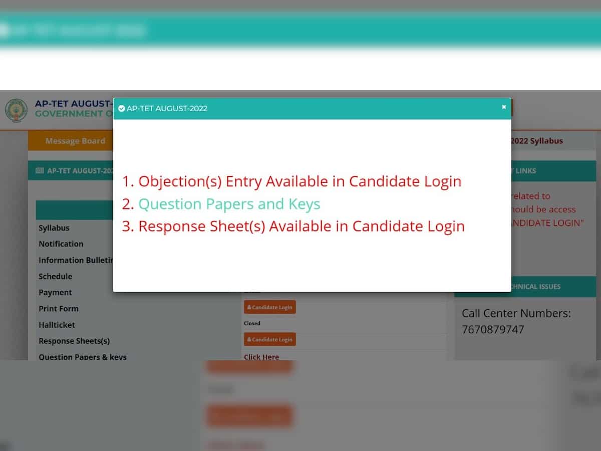 AP TET Answer Key 2022 released on aptet.apcfss.in: Steps to raise ...