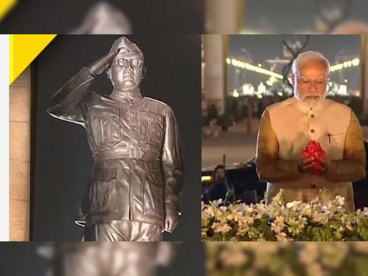 Netaji statue: Sourced from Telangana quarry; makeshift road was built ...