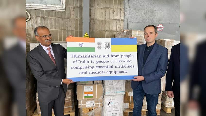 India hands over 12th consignment of humanitarian aid to Ukraine