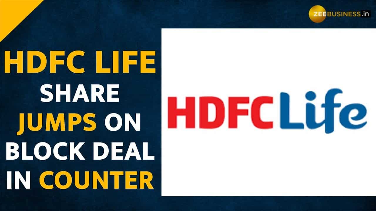 HDFC Life Insurance shares in green after huge block deal--Check ...