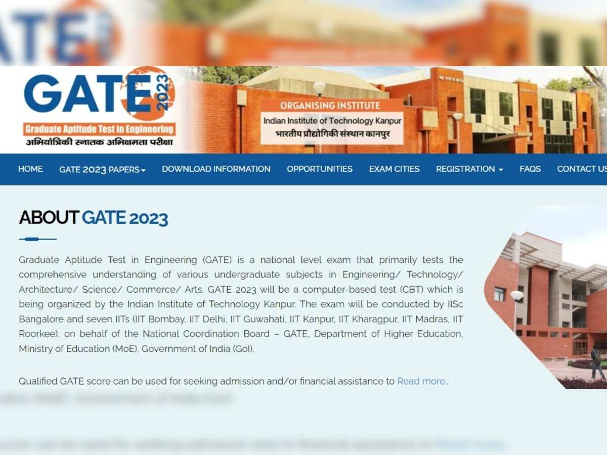 GATE 2023 registration last date today: Fees, steps to apply online on ...