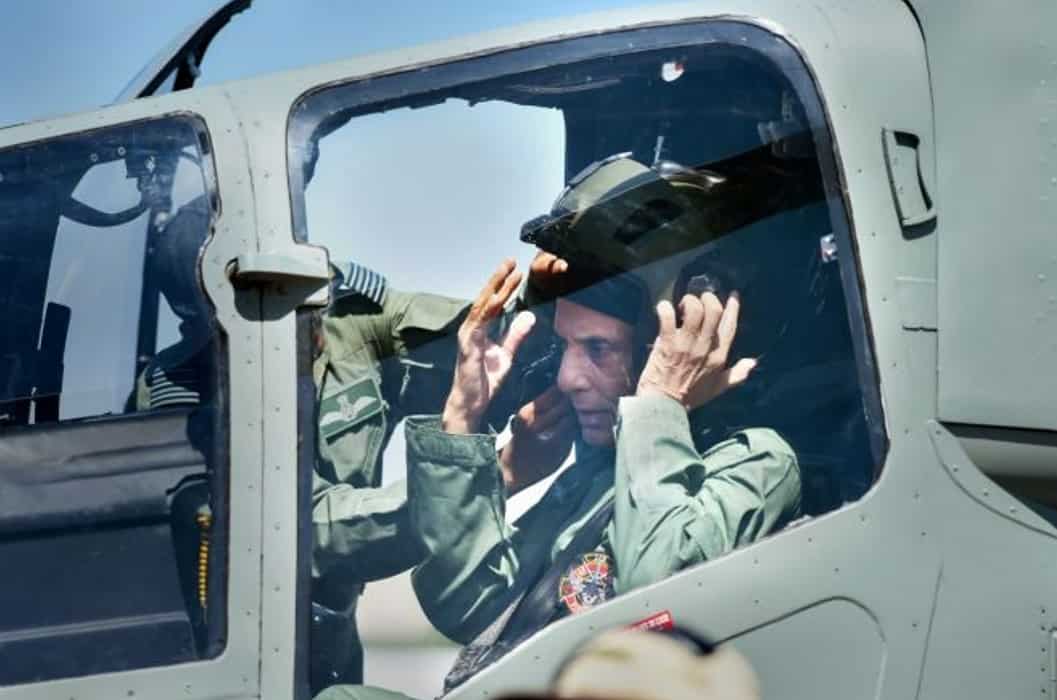 Prachand LCH Inducted In IAF: Rajnath Singh Flies Sortie In The ...