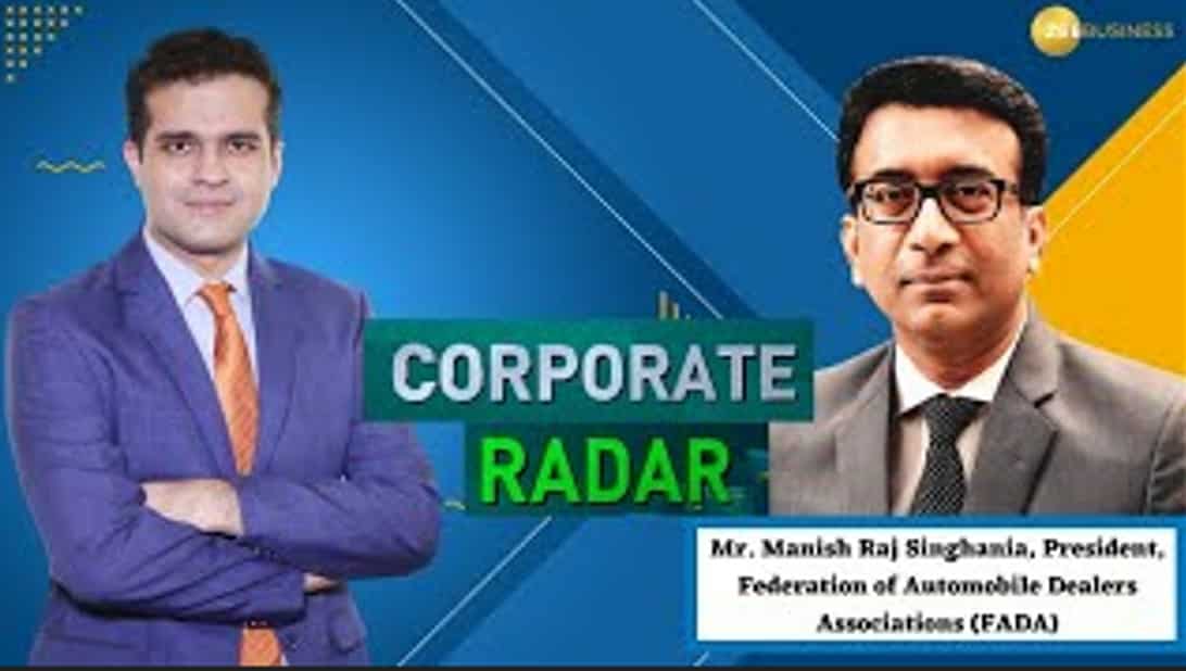 Corporate Radar: Manish Raj Singhania, President, FADA In Talk With Zee Business | Zee Business