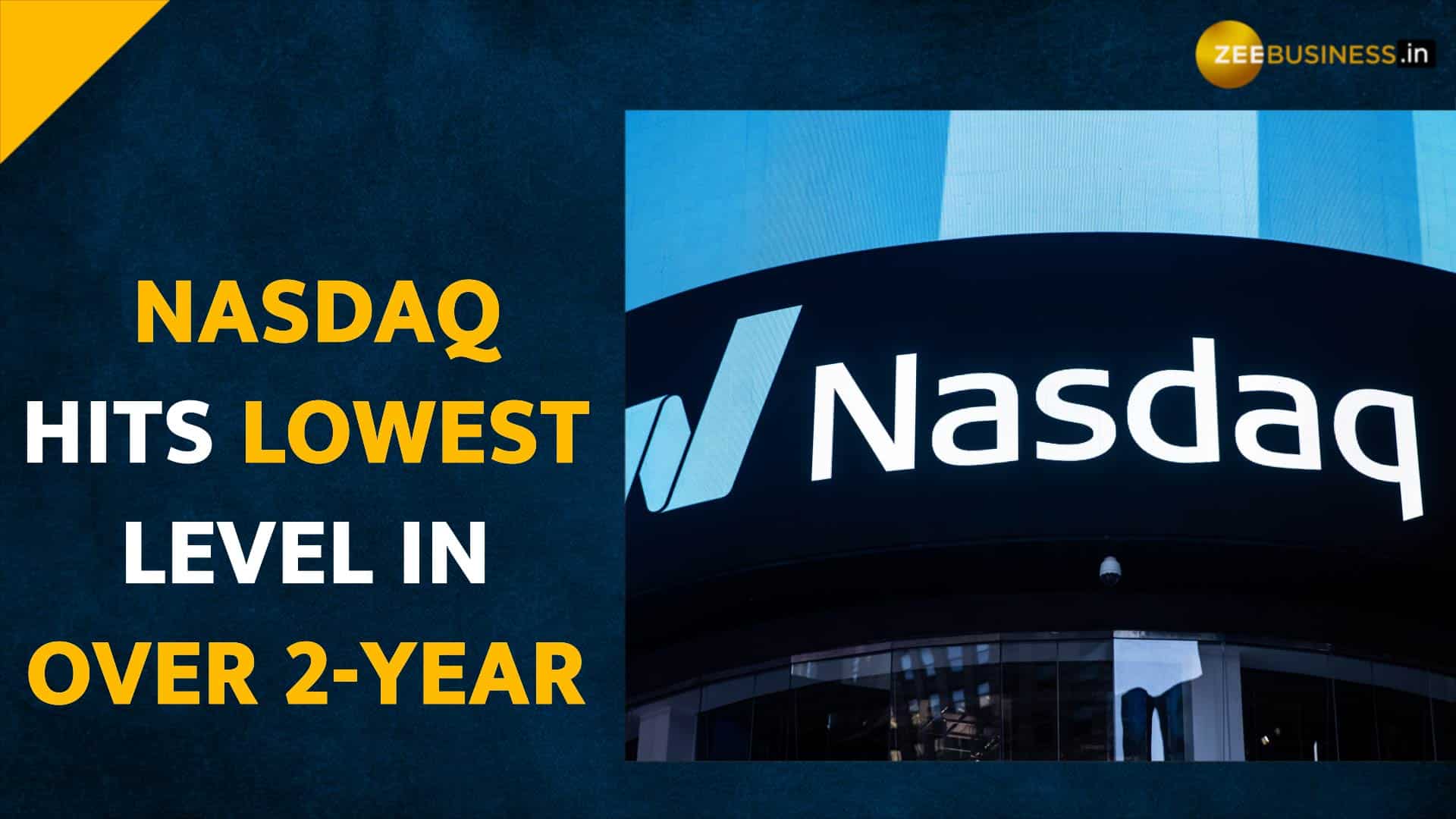 US stocks tumble as Nasdaq hits lowest level at 2-year low | Zee Business
