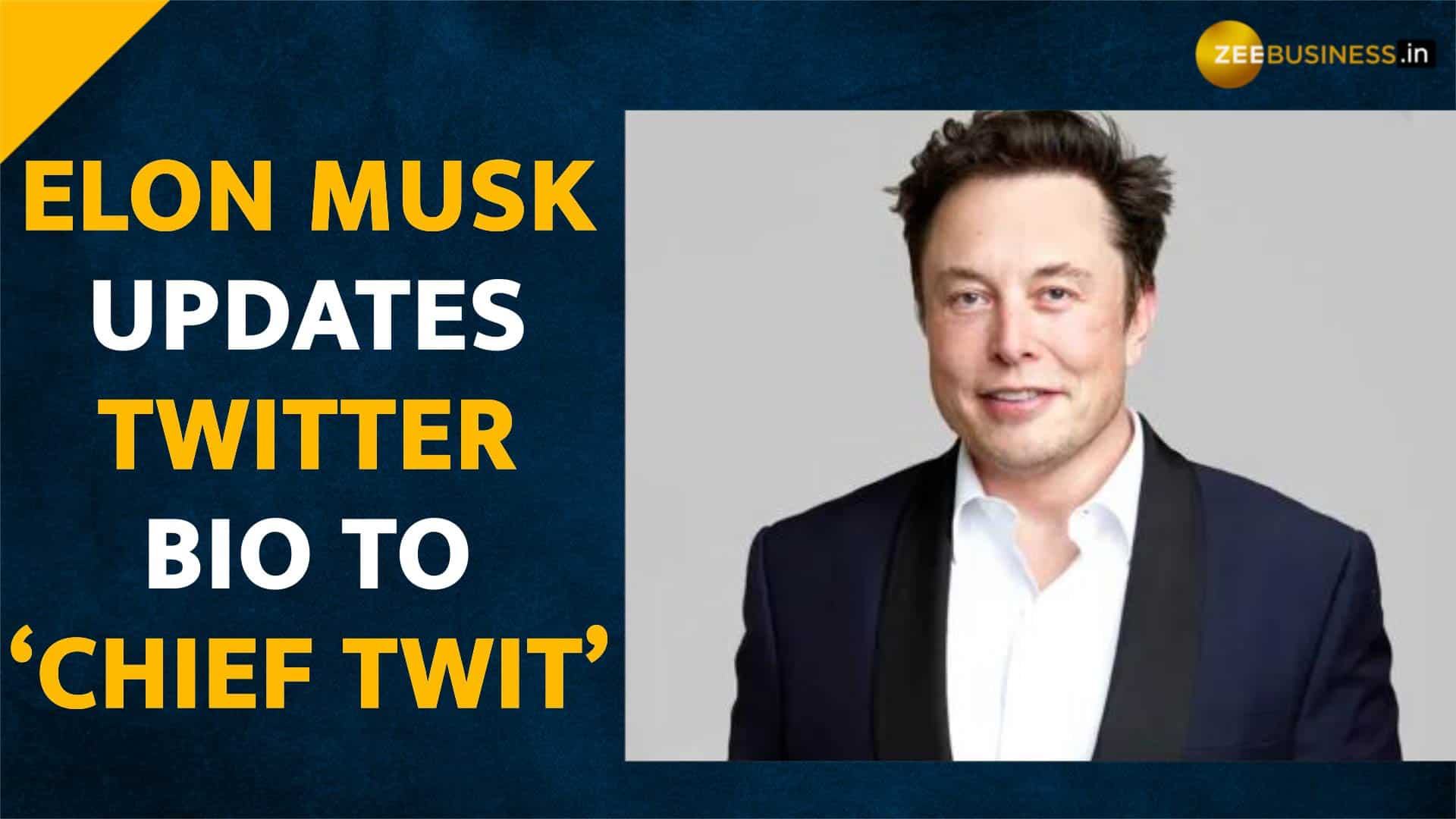 Elon Musk Updates Bio to ‘Chief Twit’ as Deal Nears Close | Zee Business