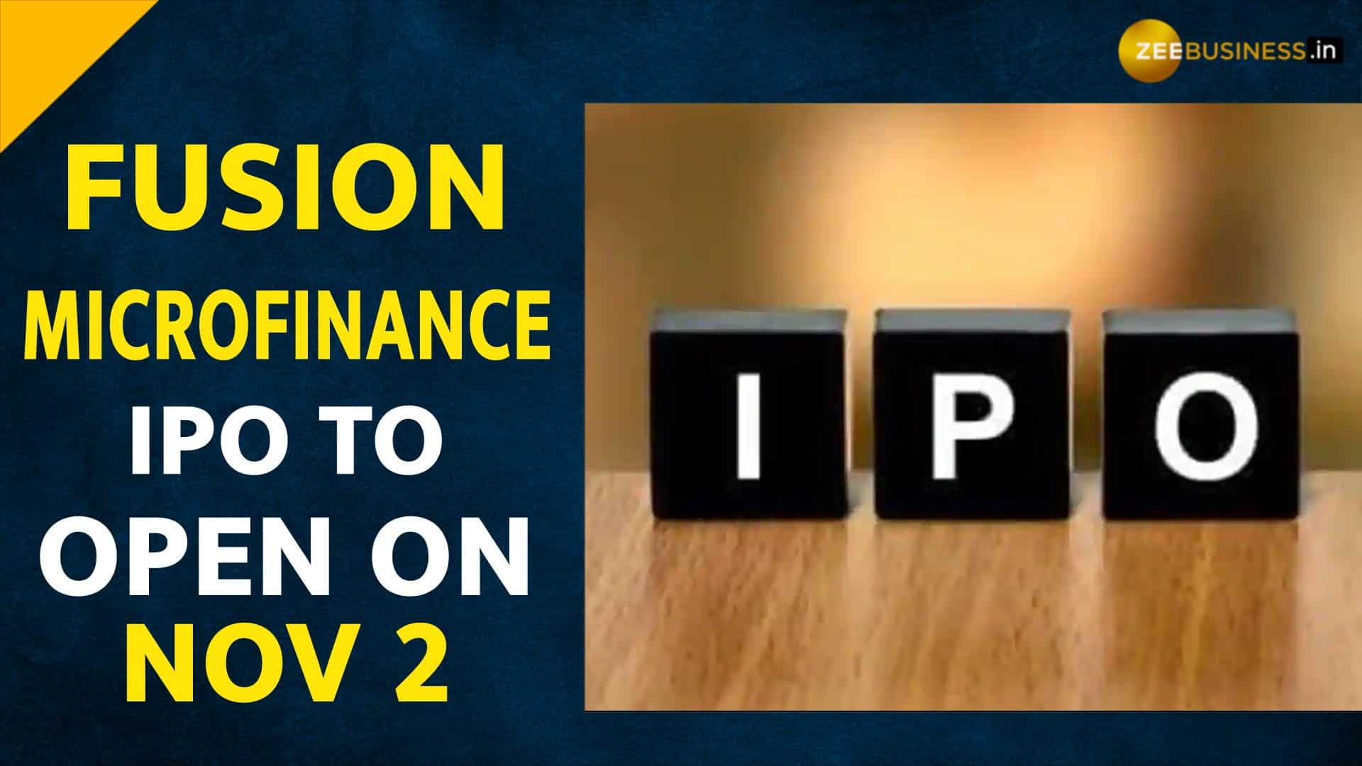 Fusion MicroFinance IPO to open on Nov 2-- Check Price Band, Other ...
