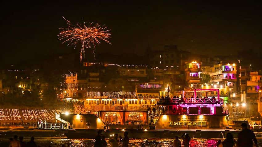 Dev Diwali 2022 Varanasi Images Mesmerising Photos From Ganga Ghat