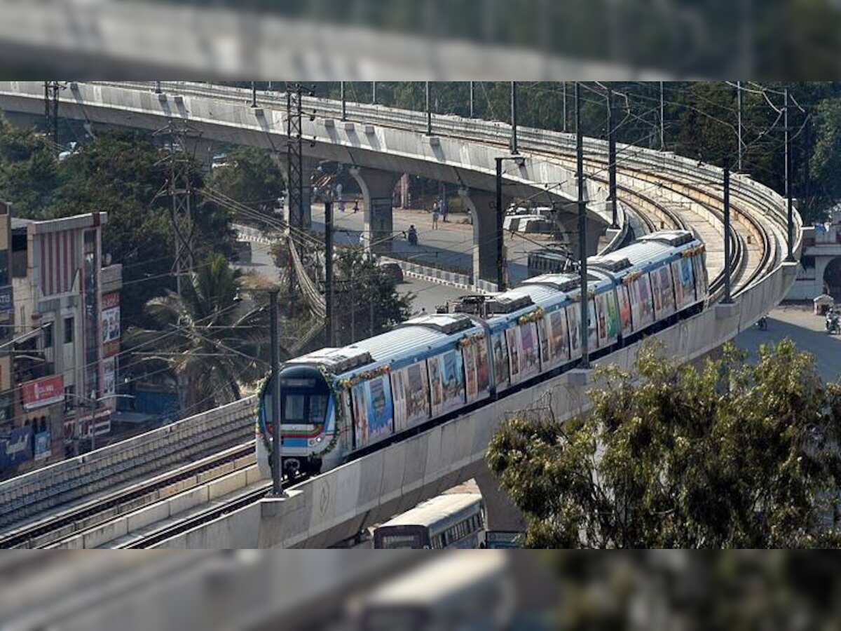 Hyderabad airport metro express route | Foundation laying on December 9 ...