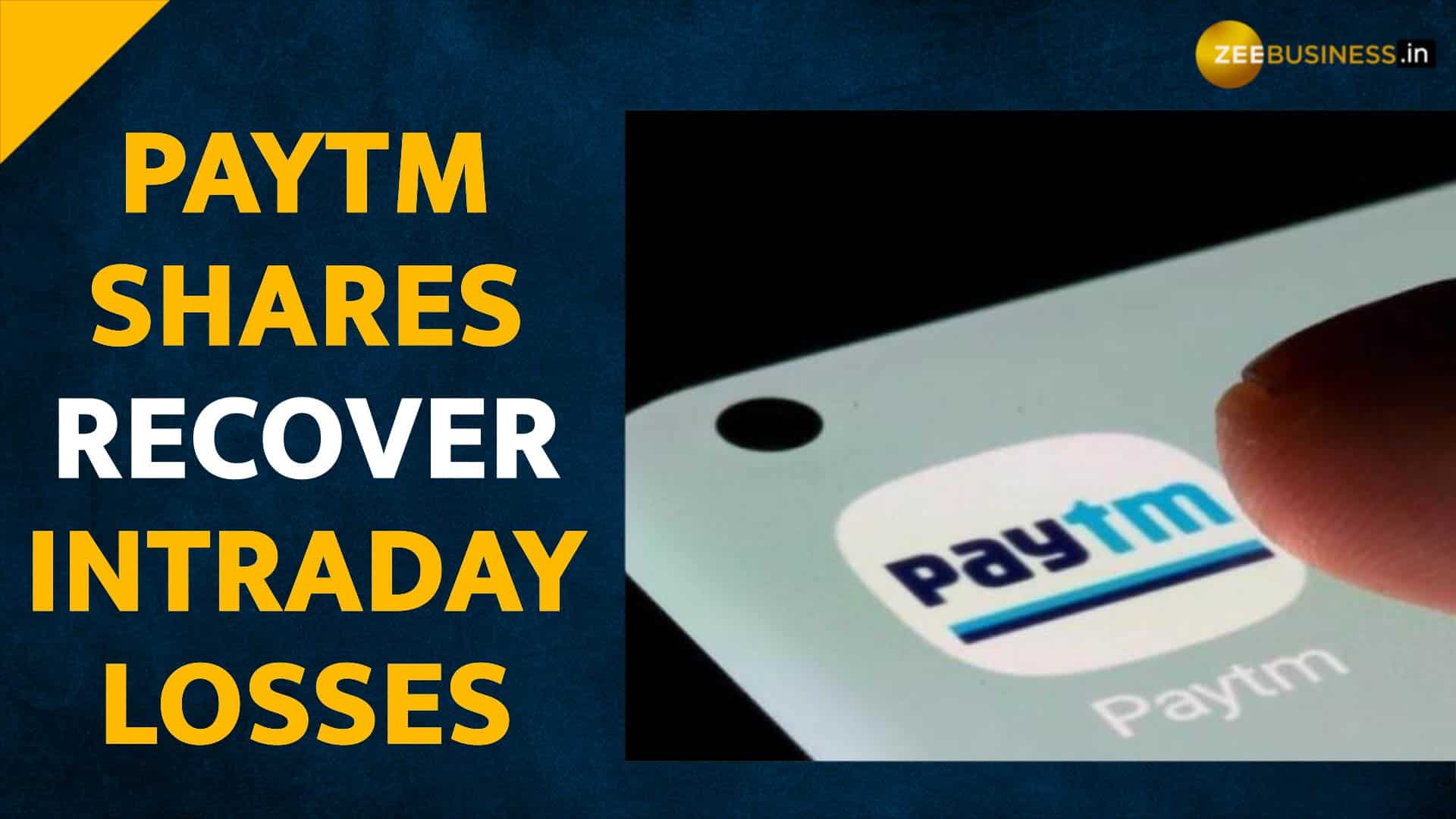 Paytm shares recover after 3% fall post RBI decision on subsidiary PPSL ...