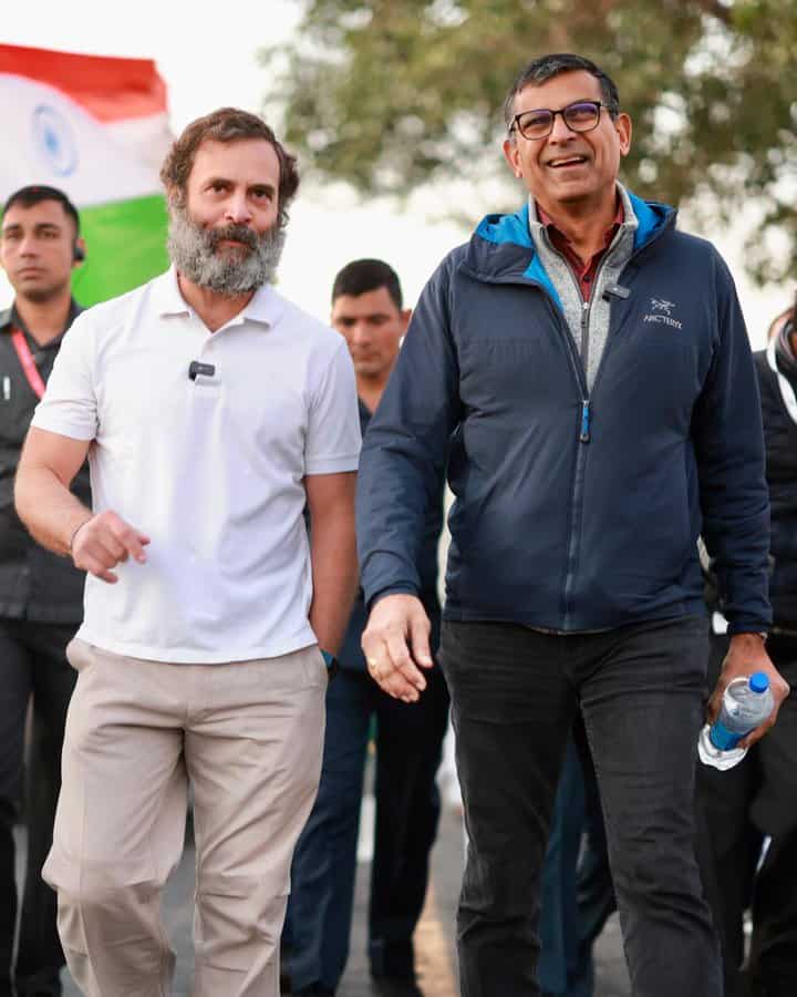 Former RBI Governor Raghuram Rajan joins Congress-led Bharat Jodo Yatra ...