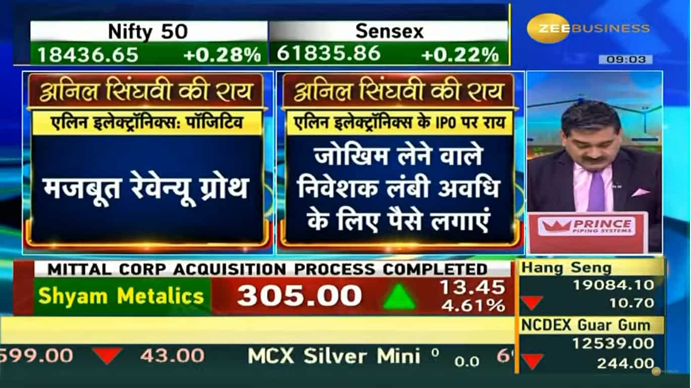 Elin Electronics IPO review by Anil Singhvi: Subscribe or avoid? Check ...