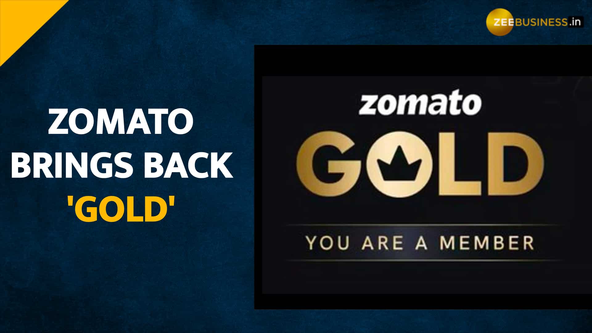 Food aggregator Zomato has restarted back its loyalty programme Zomato ...