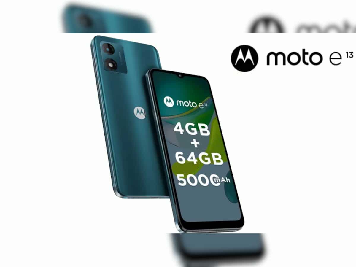 Moto E13 Price in India: Motorola launches affordable phone with 5 ...